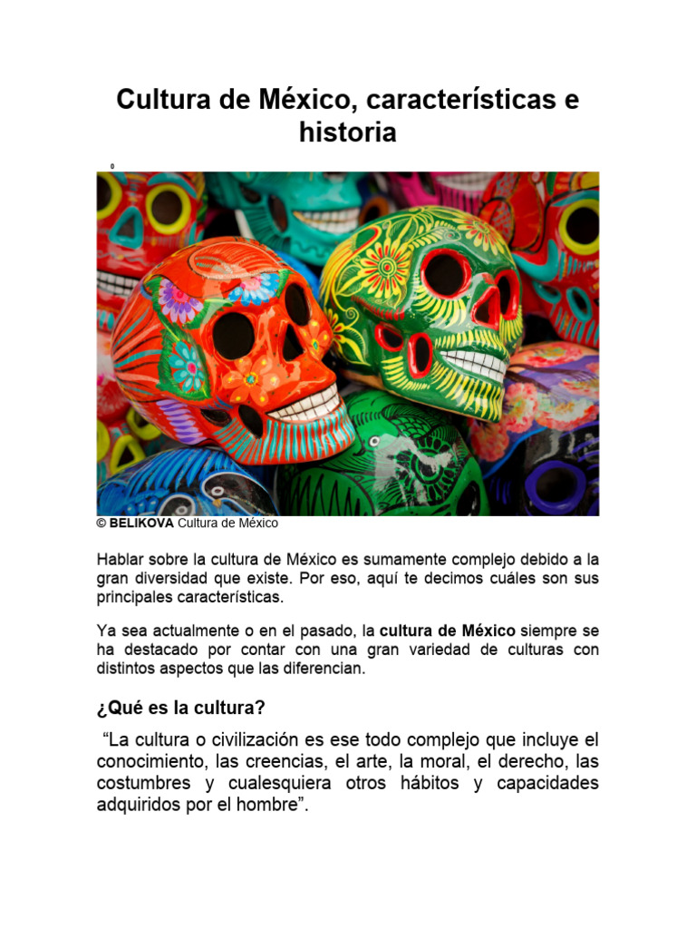 Cultura de México | PDF | México | Cocina mexicana