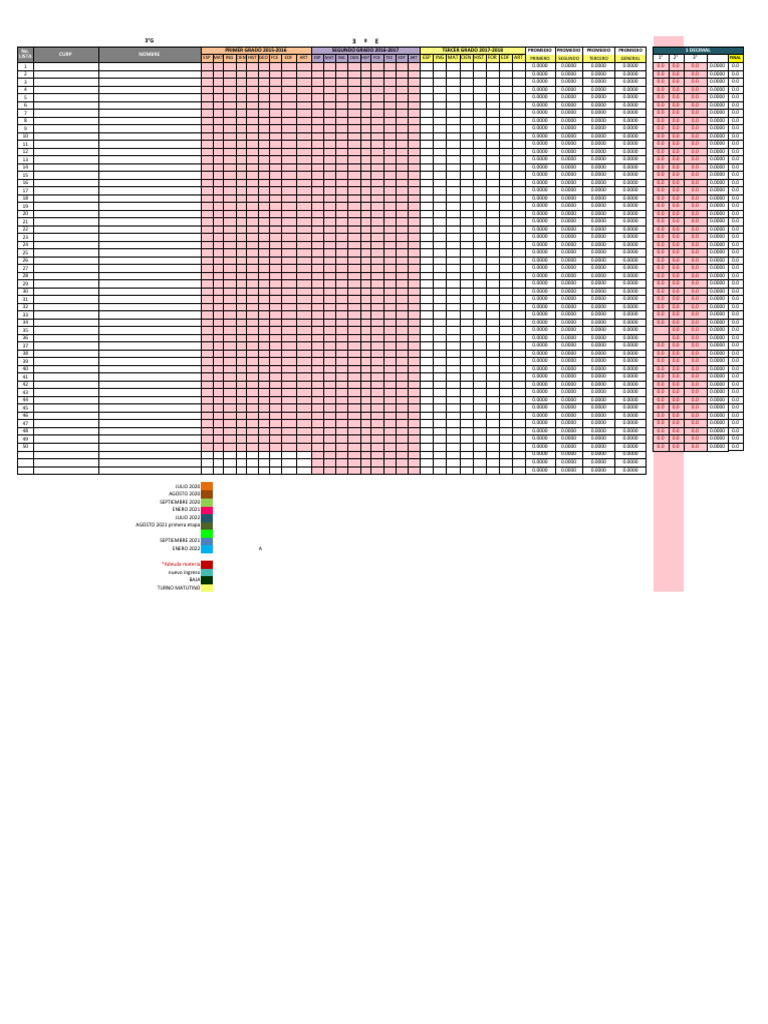 Listado de Promedios Escolares | PDF | Hogar, jardinería y bricolaje