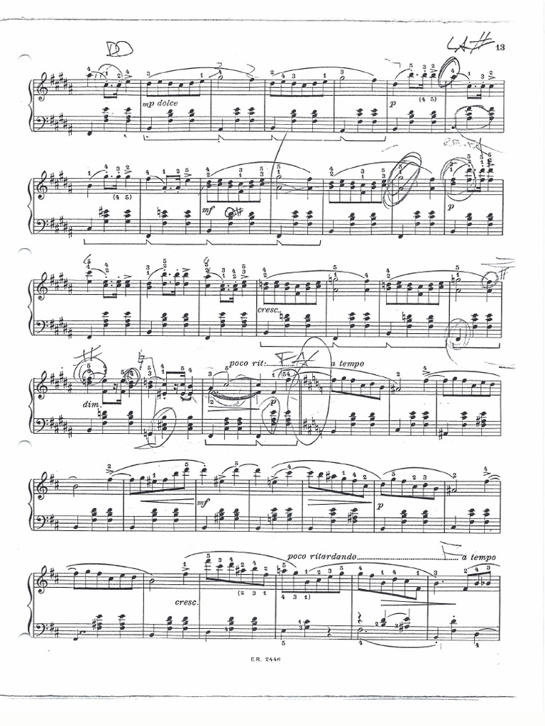 Valzer 3 Pag Chopin | PDF