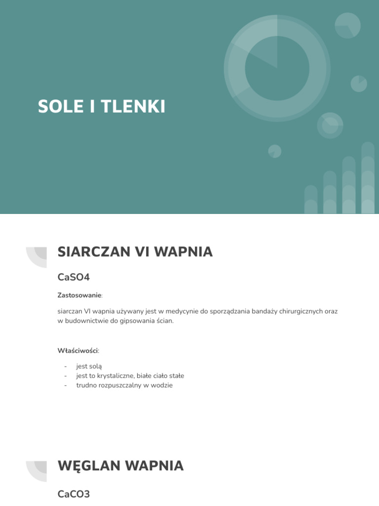 Sole I Tlenki | PDF