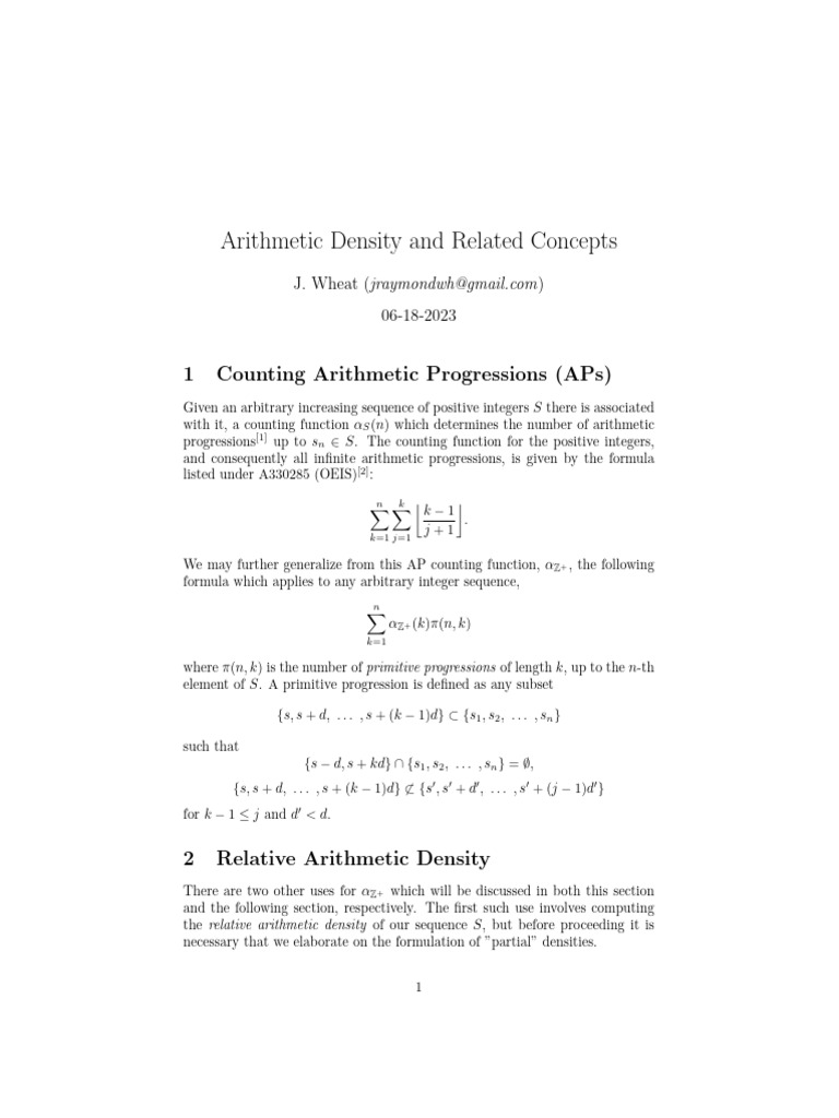 Advanced Arithmetic Progressions | PDF | Sequence | Function (Mathematics)
