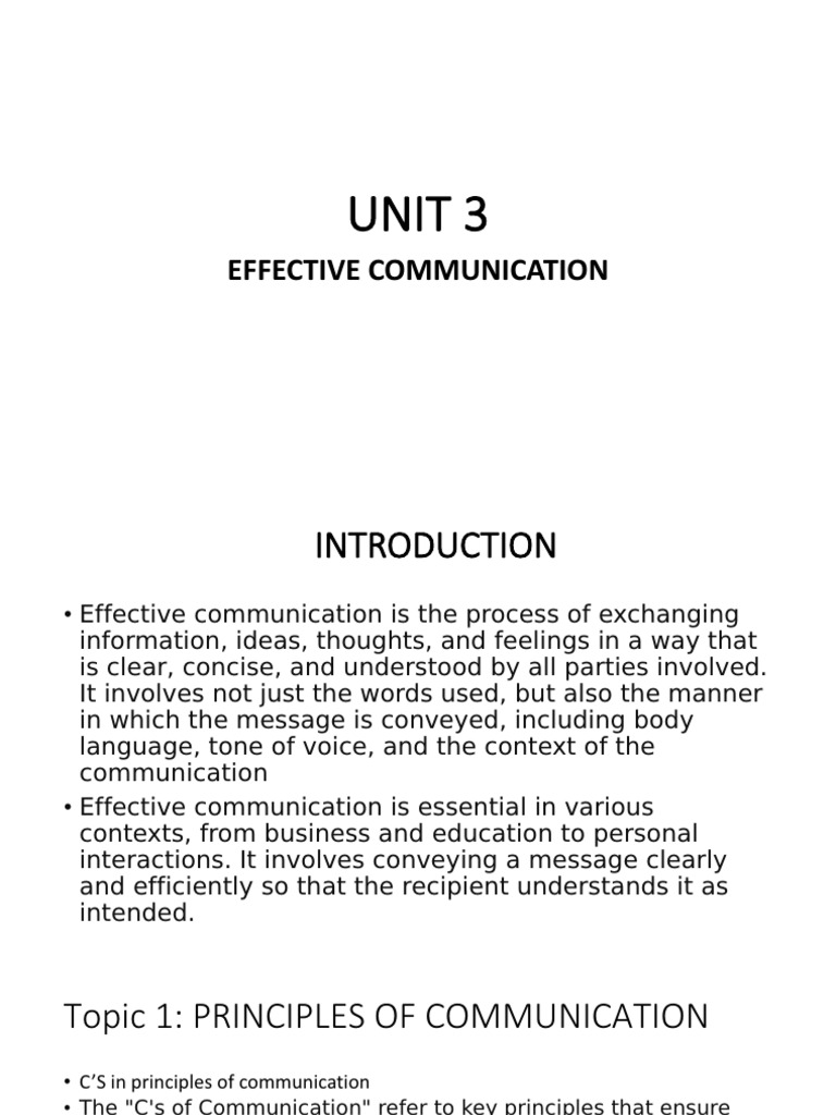 Effective Communication.pdf | PDF | Communication | Information