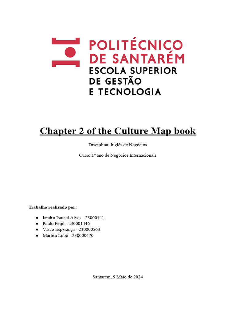 Chapter 2 of The Culture Map Book | PDF | Communication | Etiquette
