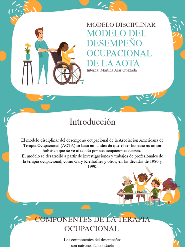 Modelo Del Desempeño Ocupacional de La Aota | PDF | Terapia ocupacional ...