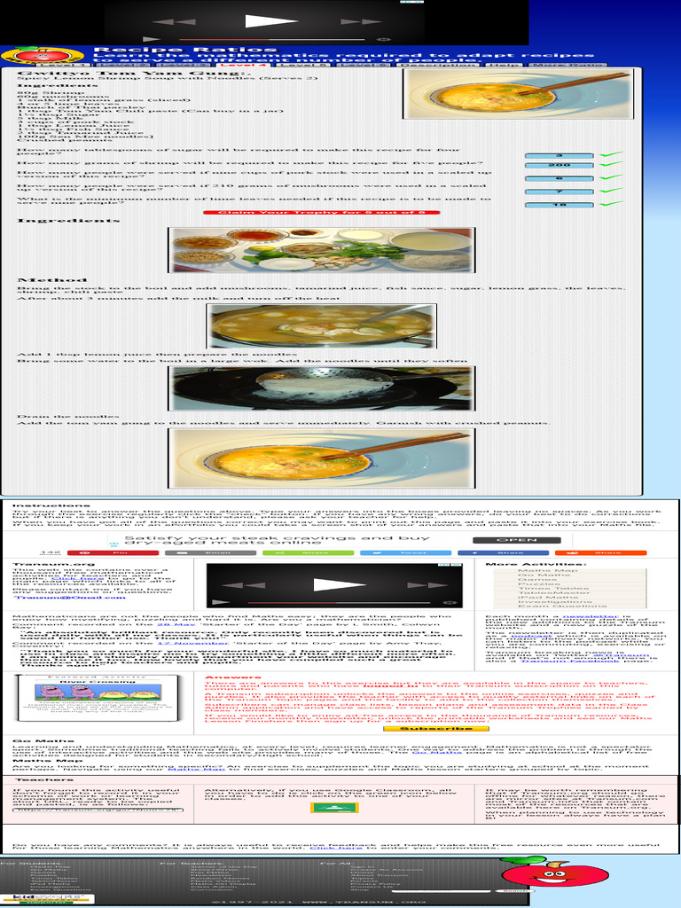 Recipe Ratios 2 | PDF | Foods