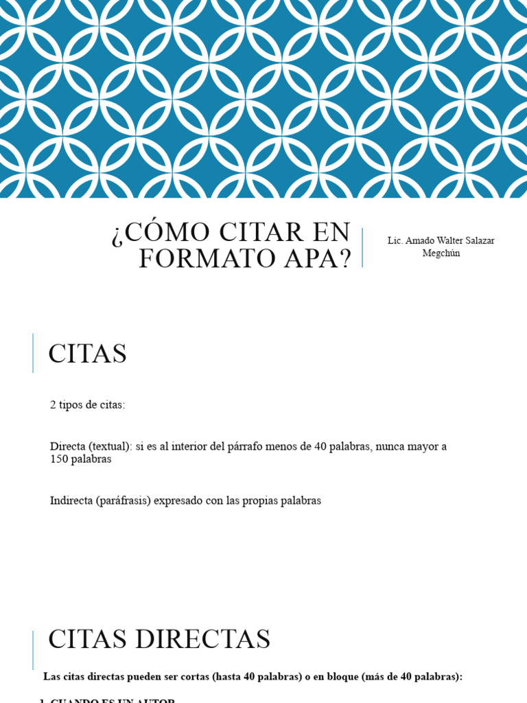 Guía Rápida para Citar en APA | PDF | Innovación | Estilo apa