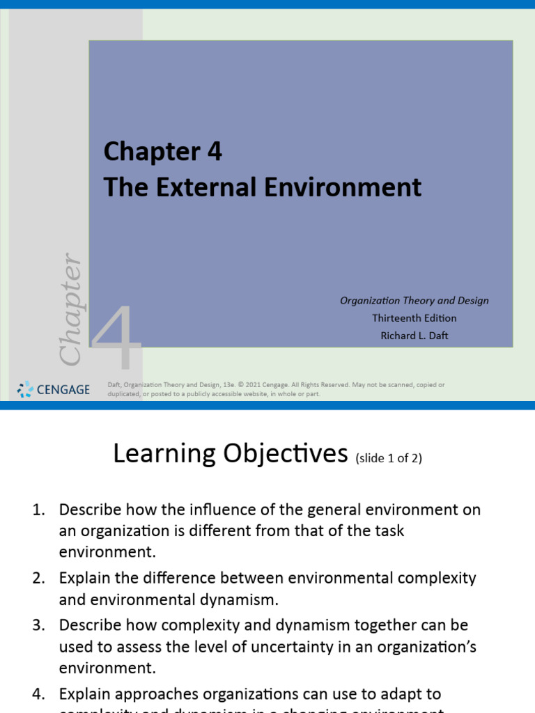 OrgTheory 13e Ch04 PowerPoint | PDF | Complexity | Business