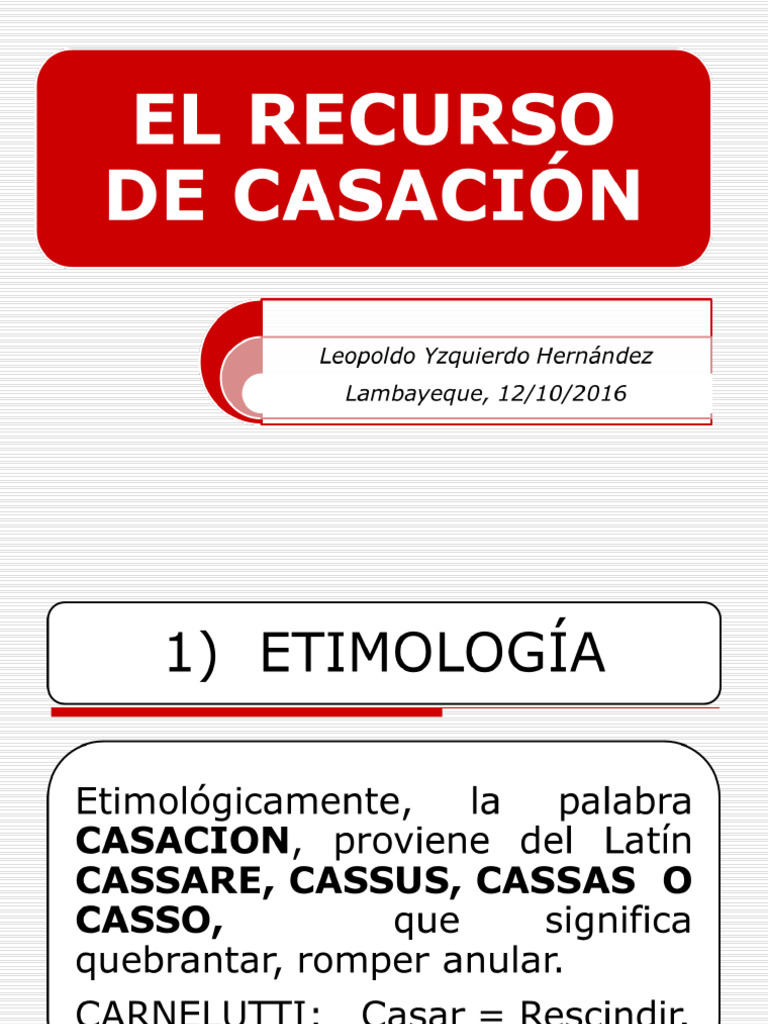 Recurso de Casación | PDF