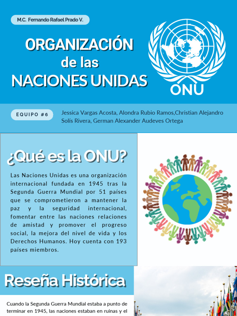 Exposición de La ONU | PDF | Naciones Unidas | Relaciones internacionales