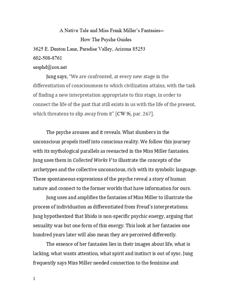 Fantasy and Ritual in The Miss Frank Mil | Download Free PDF | Carl ...