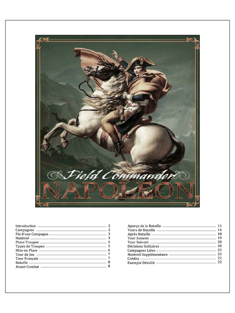 Field Commander Napoleon VF V3 | PDF