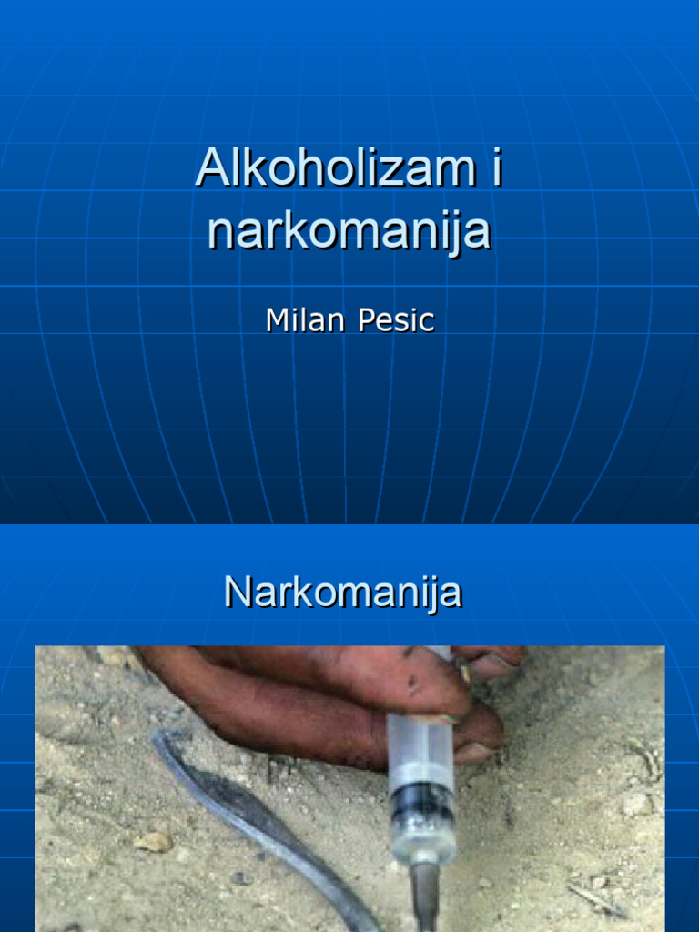 Alkoholizam I Narkomanija | PDF