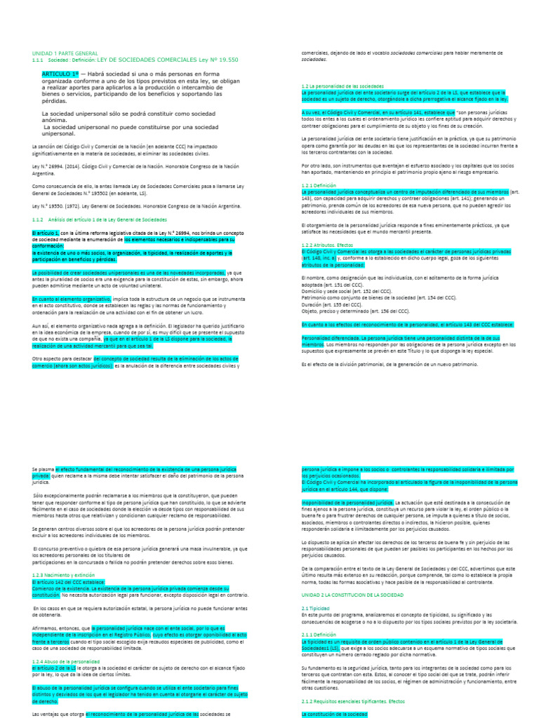 RESUMEN | PDF | Sociedad de responsabilidad limitada | Bienes (Ley)