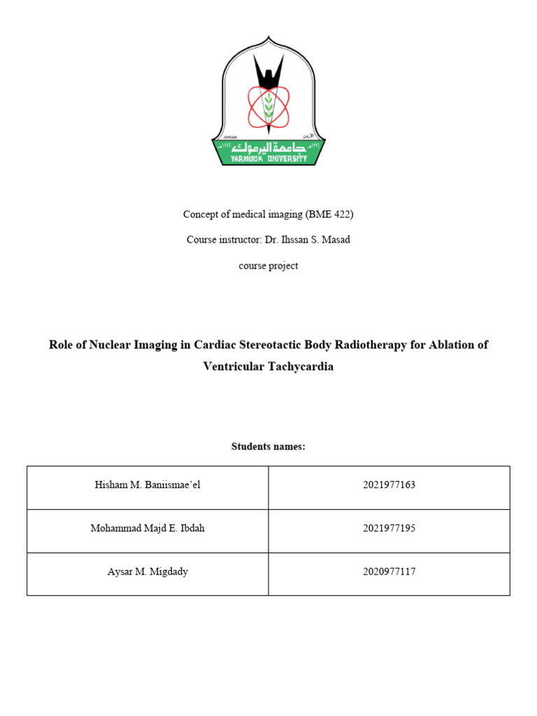 Medical Imaging Concepts Cource Project 1 | PDF | Cardiology | Medical ...
