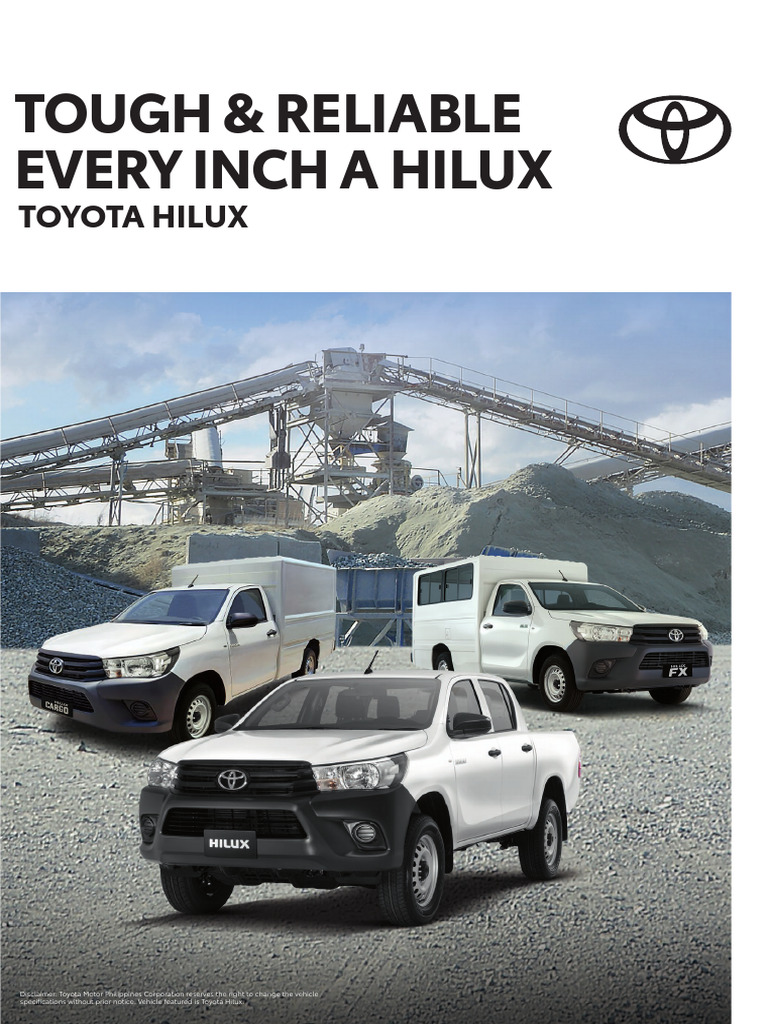 2026 Toyota Hilux Specifications Overview | PDF | Truck | Car