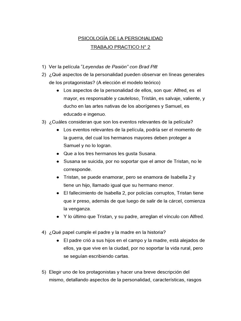 Ailen Naomi Perez Ibarra TRABAJO PRACTICO #2 | PDF | Tristan