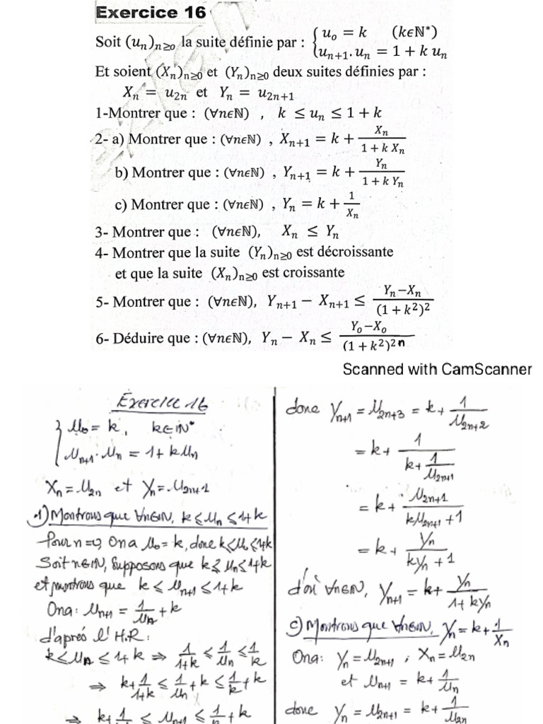 Correction Exercice 16 | PDF