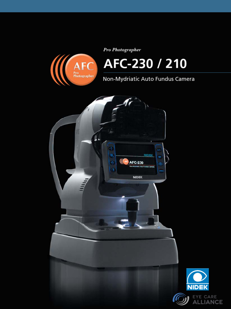 NIDEK AFC-230/210 Auto Fundus Camera | PDF | Camera | Computer File
