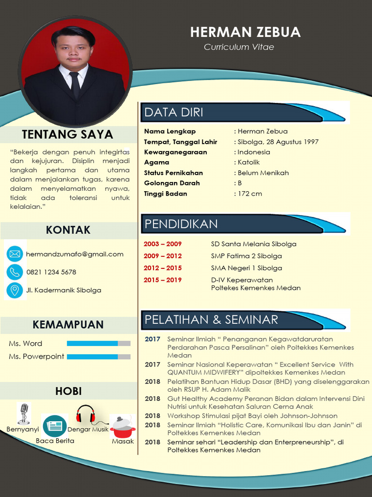 Contoh CV Herman | PDF