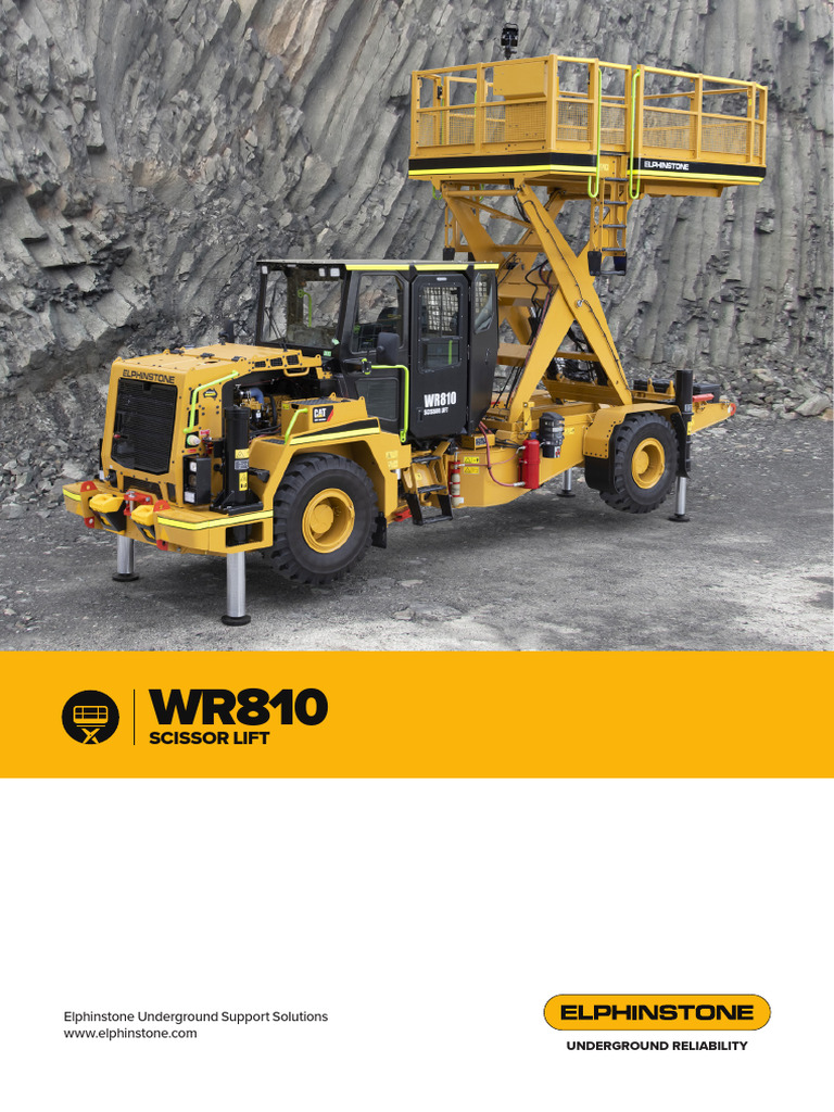Elphinstone WR810 Scissor Lift Specs | PDF | Brake | Horsepower