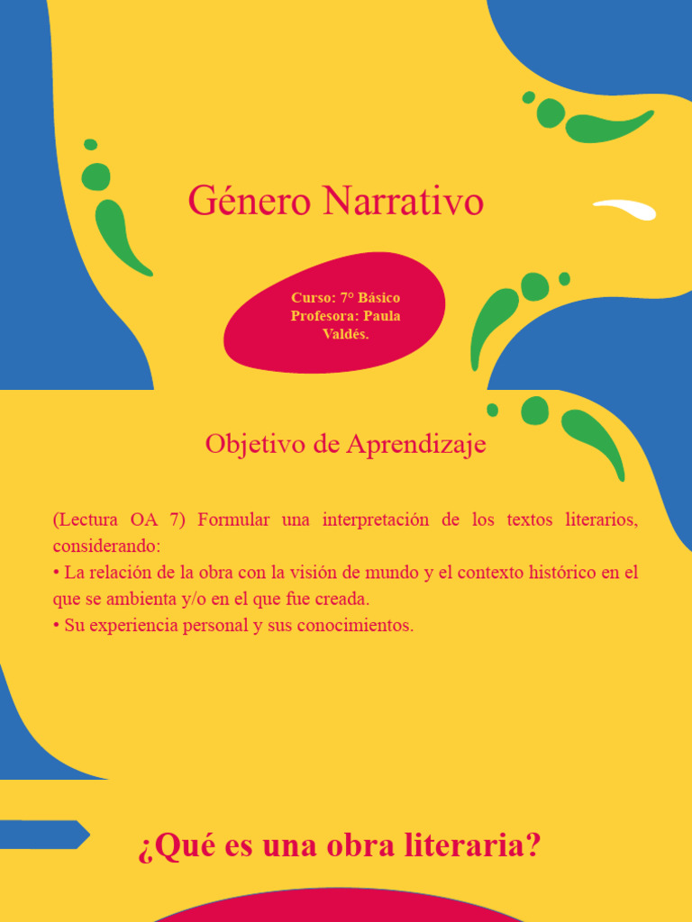 Género Narrativo - Parte II | PDF | Narración