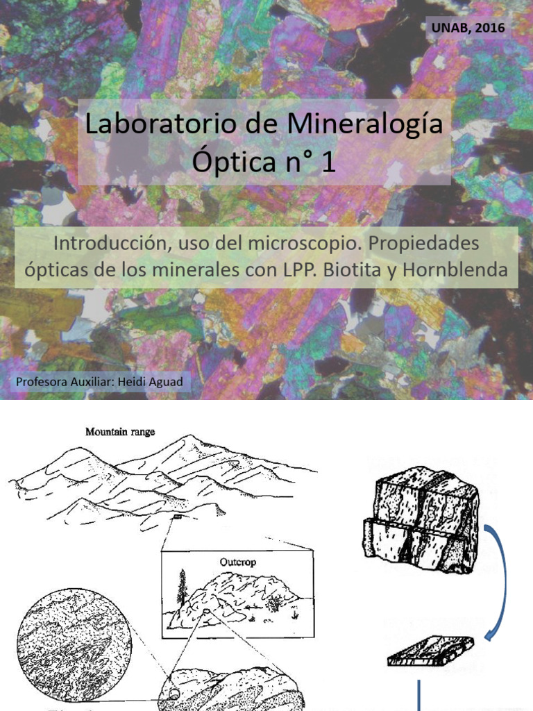 Lab 1 Microscopio, LPP BT y HBL | PDF | Minerales | Materiales