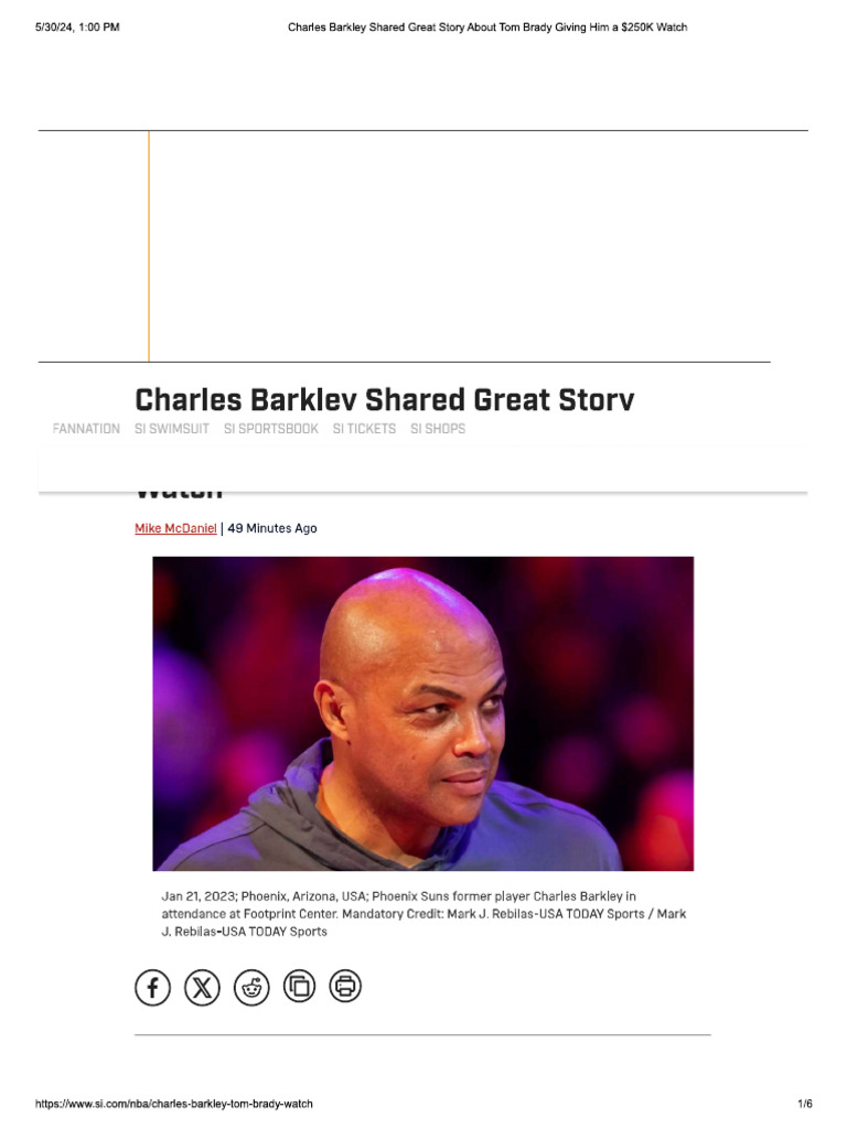 Charles Barkley Watch | PDF