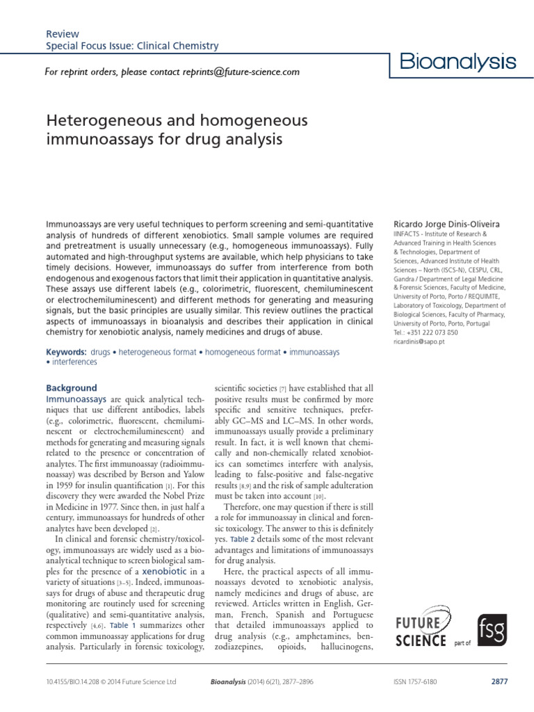 Heterogeneous and Homogeneous | PDF | Immunoassay | Elisa