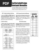 Fast Drive Football - Pro Scoresheet | PDF | Team Sports | American ...