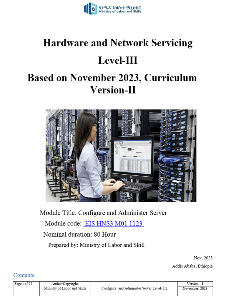 M02 - Configuring and Administering Server | PDF | Operating System | Server (Computing)