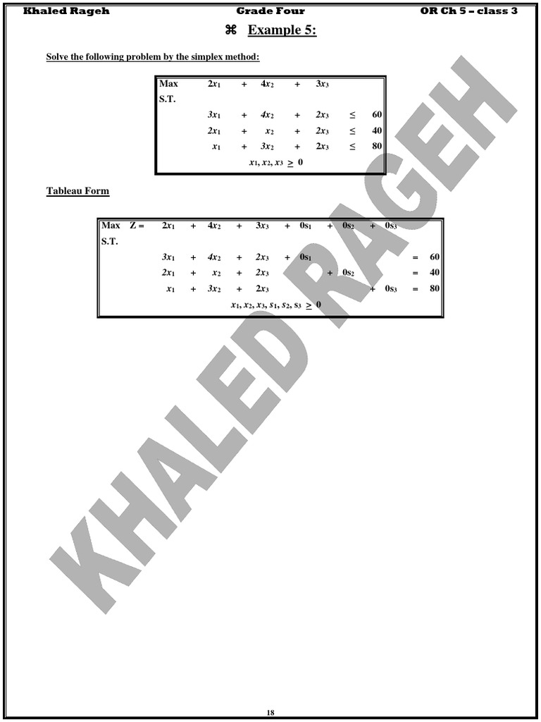 Ch 5 Class 3 OR 4 2024 | PDF | Mathematical Optimization | Algorithms