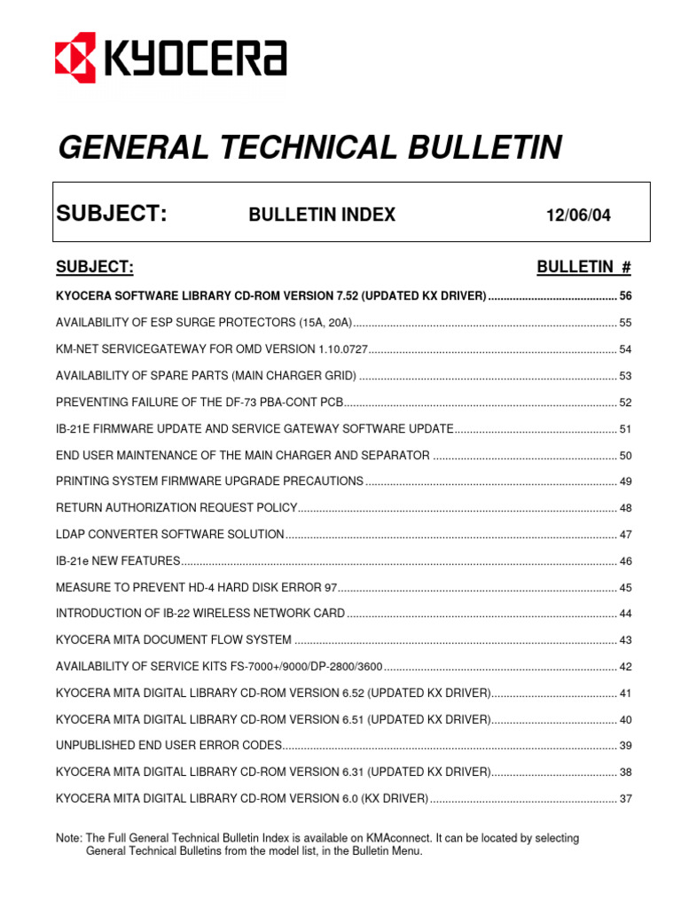 General Technical Bulletin 56 | PDF | Operating System | Microsoft Windows