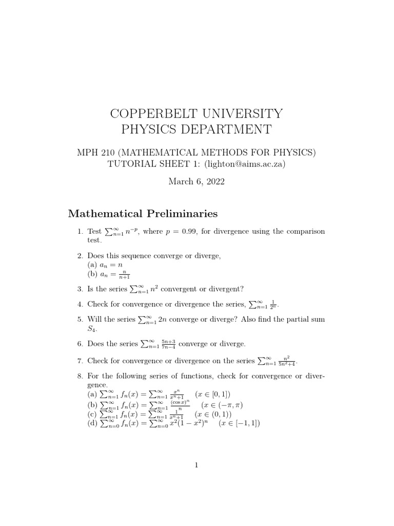 MAthematical Preliminaries and Matrices (Tutorial 1) - 021644 | PDF ... MAthematical Preliminaries and Matrices (Tutorial 1) - 021644 | PDF ...