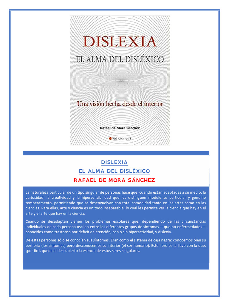 El Alma Del Dislexico | PDF