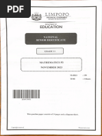 Mathematics Grade 11 P2 Nov 2024 LDOE | PDF | Mathematics