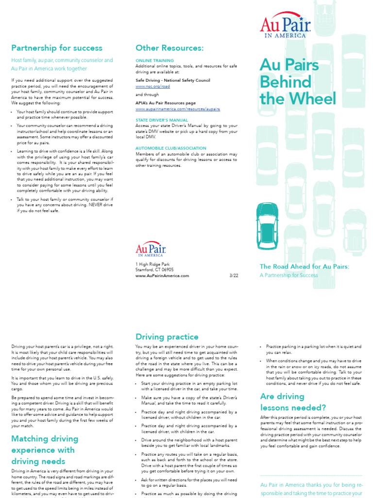 APs Behind The Wheel Brochure | PDF