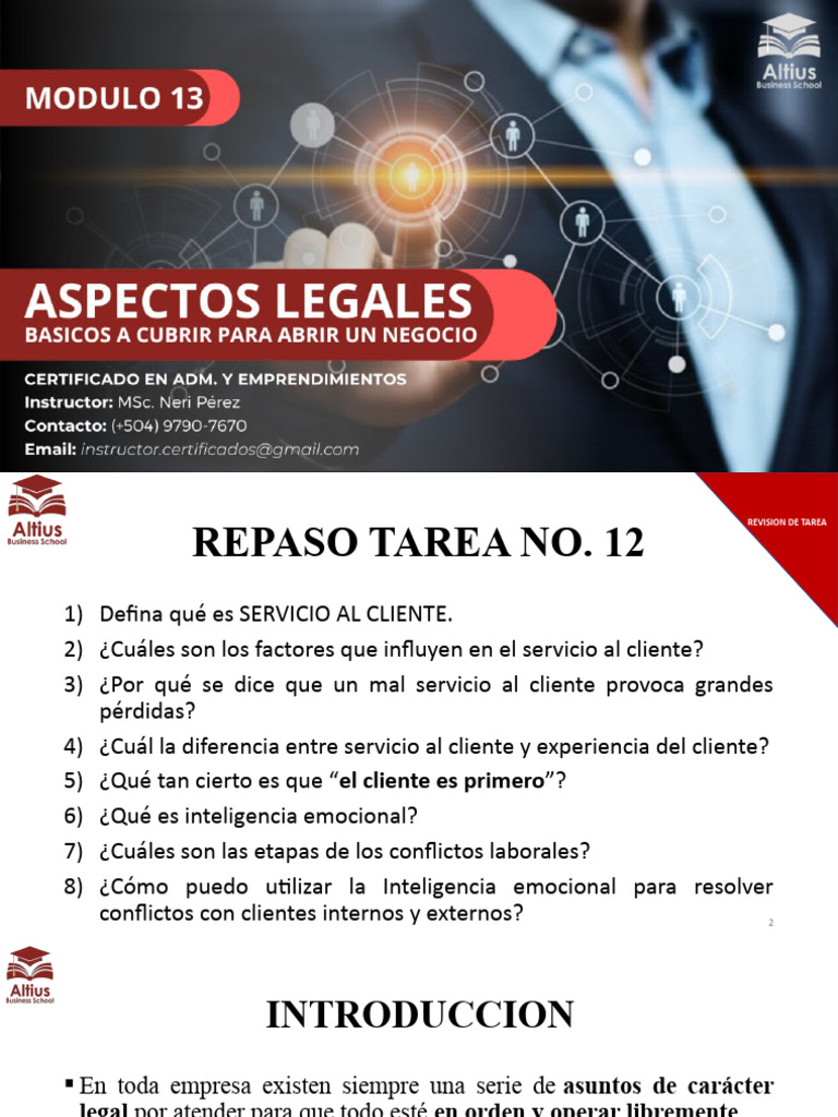 Aspectos Legales Basicos de La Empresa | PDF | Business | Cliente