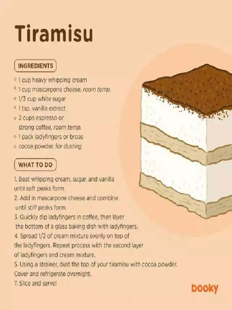 Tiramisu Recipe | PDF