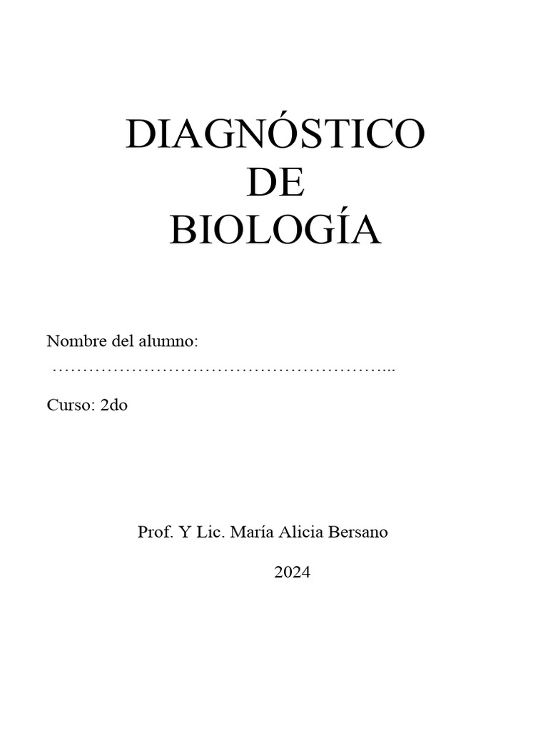 M-Dulo Diagn-Stico 2do A-O A-O 2024 | PDF | Viruela | Densidad