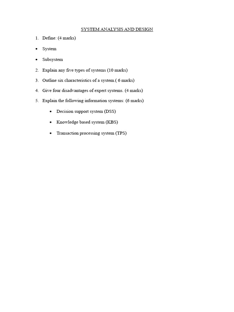 System Analysis and Design | PDF