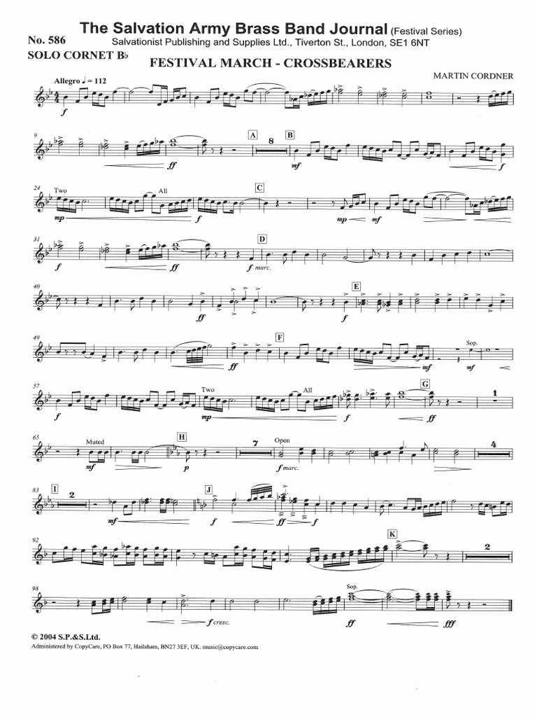 Cross Solo Cornet | PDF