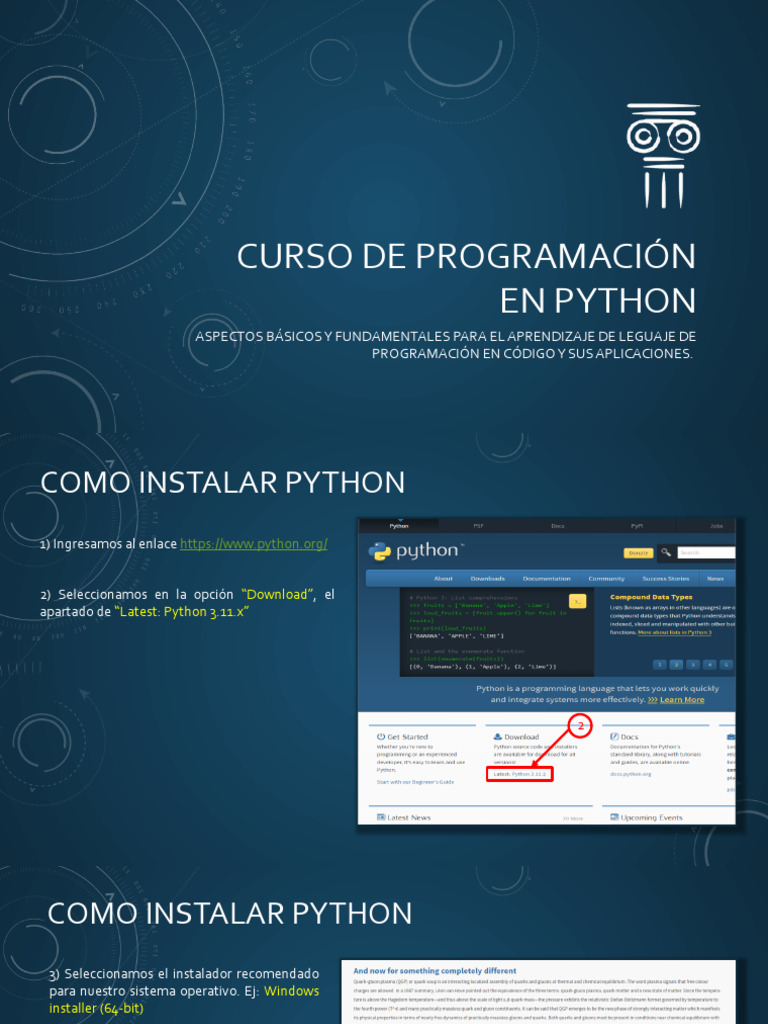 Curso - de - Programacion - en - Python 3 | Descargar gratis PDF | Álgebra de Boole | Enseñanza ...