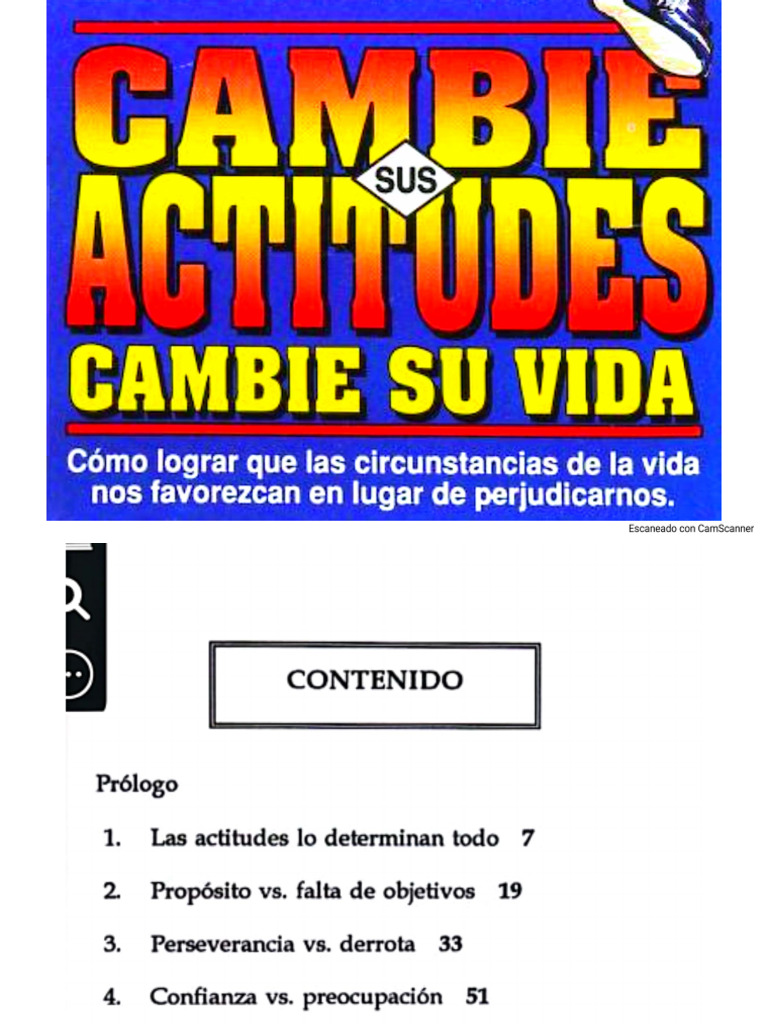 Cambie Sus Actitudes Cambie Su Vida | PDF