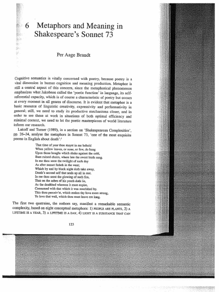 Sonnet 73 | PDF