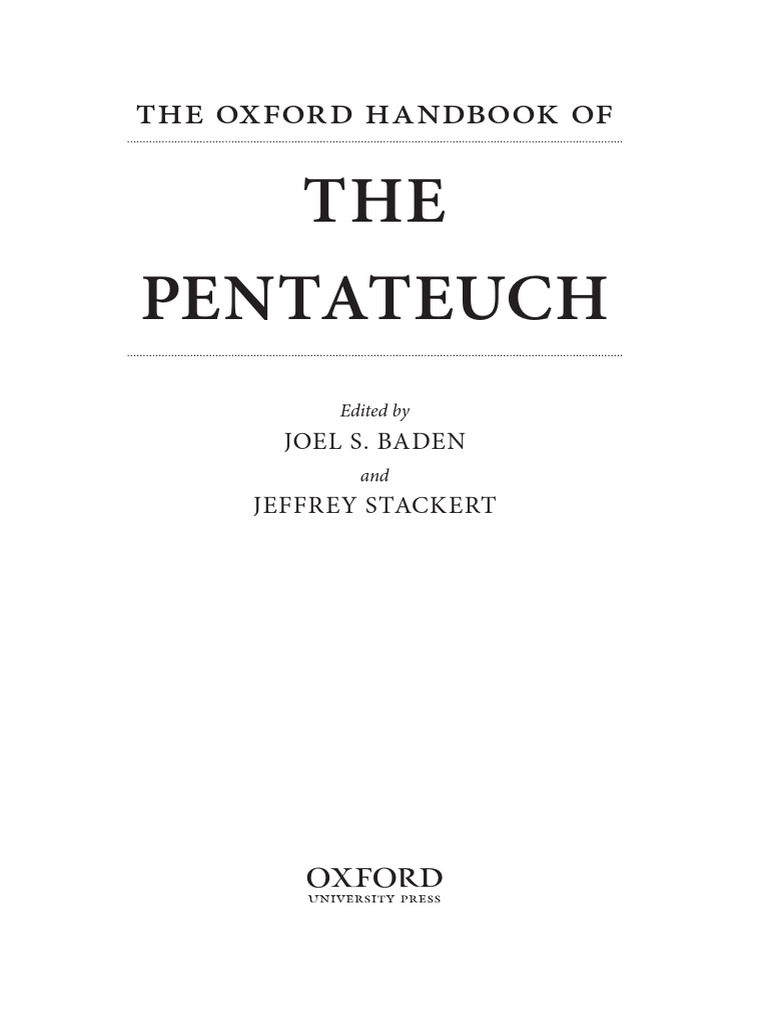 Preexilic Material in the Pentateuch | PDF | Book Of Deuteronomy | Book ...
