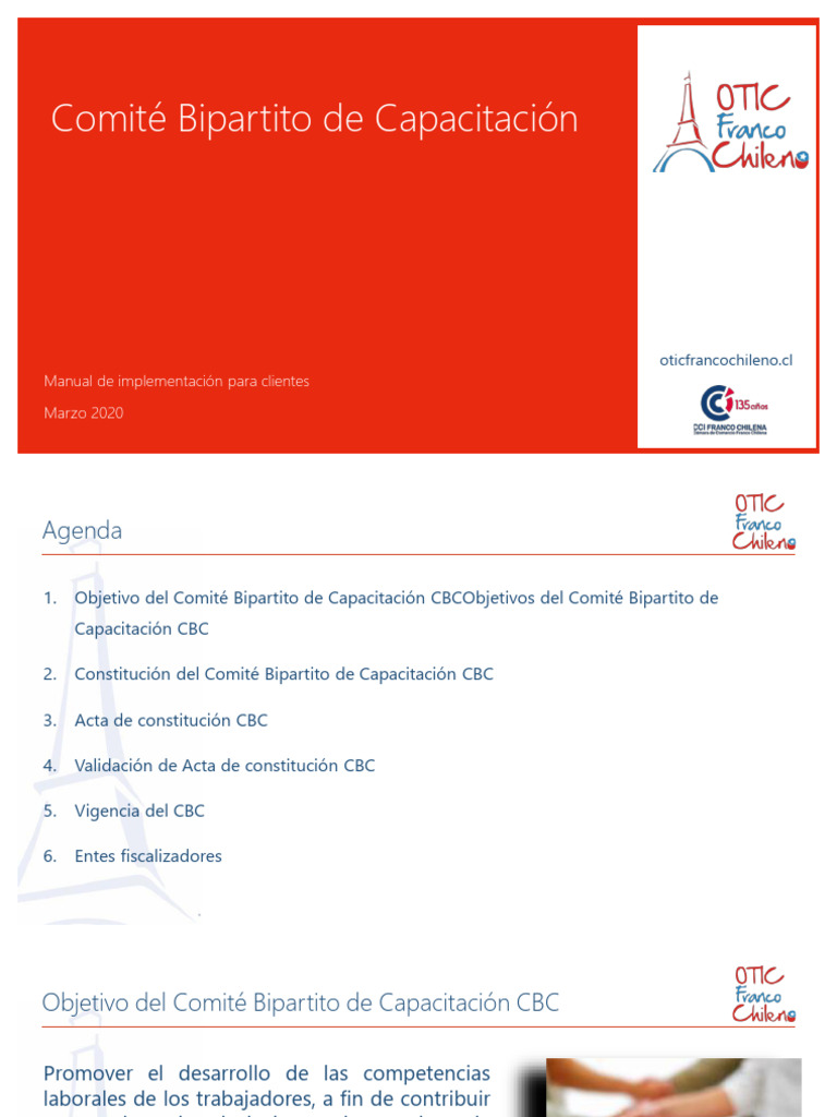 Presentacion Otic Funcionamiento Comite Bipartito Capacitacion 2020 | PDF | Business