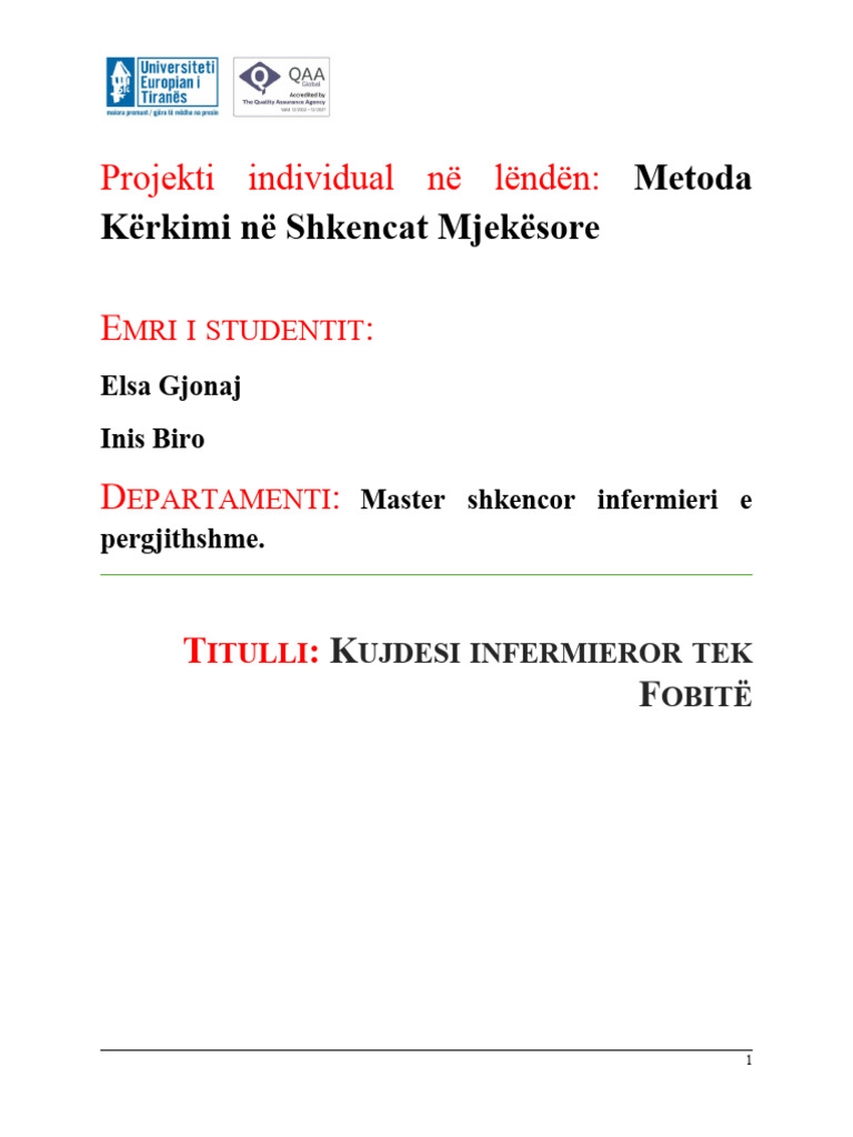Metodat Kerkimore Dhe Shkencore | PDF