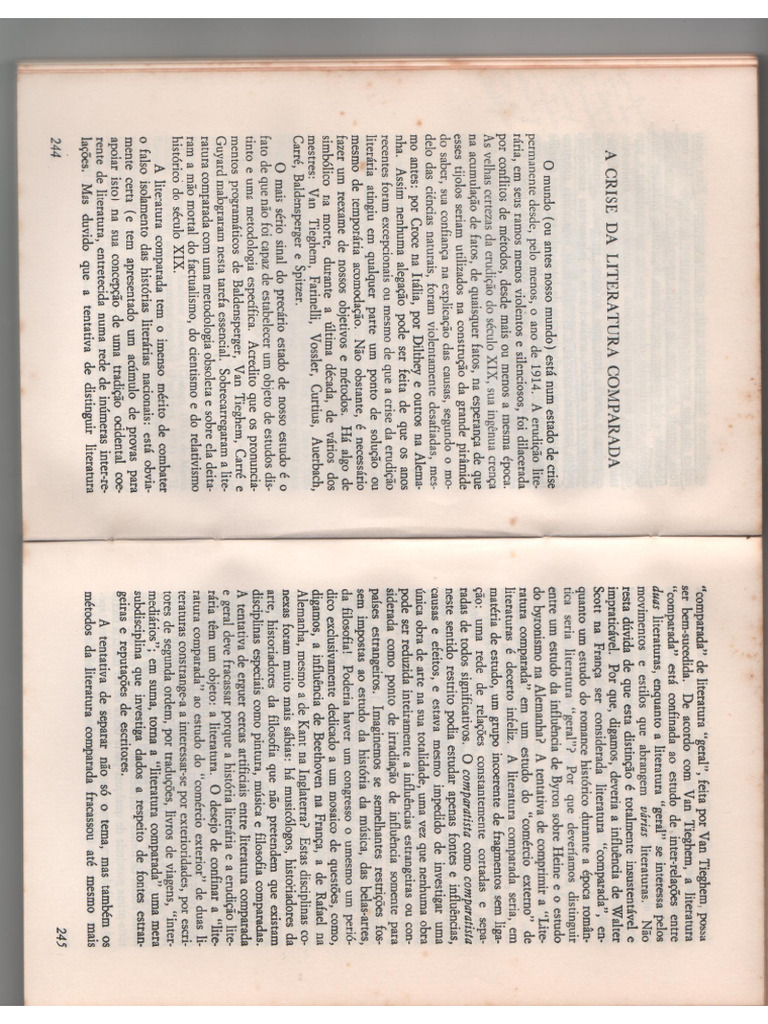 2 A Crise Da Literatura Comparada - Rene Wellek | PDF