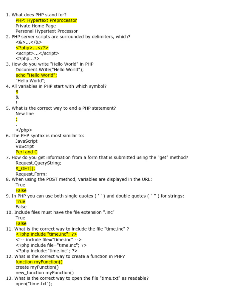 Cs 310 | PDF | Php | Computer Science