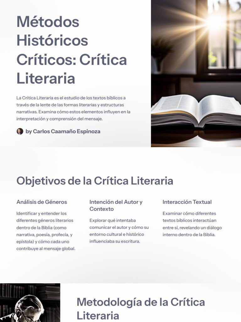 Metodos Historicos Criticos Critica Literaria | PDF | Libro de ...